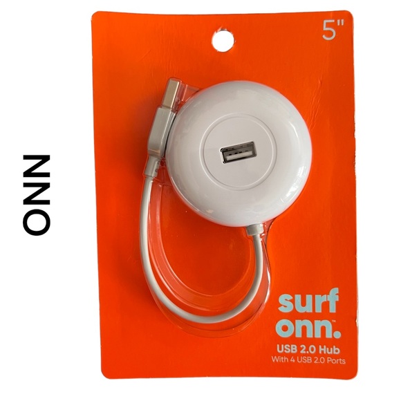 Onn | Other | New Onn Usb 2 Hub With 4 Usb Ports Nwt White With Gray ...
